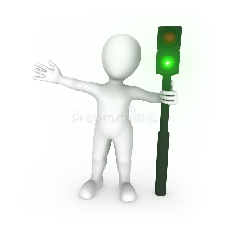 Traffic Light Green Man Stock Illustrations – 341 Traffic Light Green ...