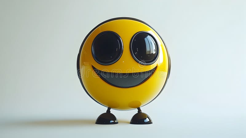 AI Smiley Robot stock image. Image of expressive, cheerful - 369464437