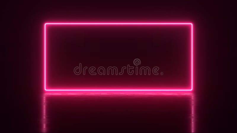 3d Rendering, Abstract Background of Colorful Neon Wavy Line Glowing in ...