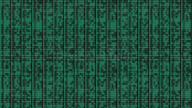 Green Matrix Background with Numbers. 3d Rendering Stock Illustration ...