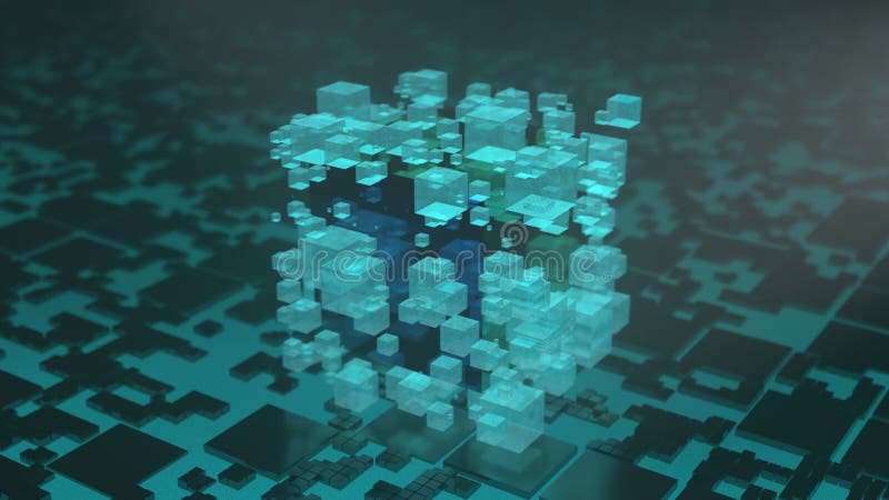 Abstract Tesseract Sphere Vector Illustration Stock Vector ...