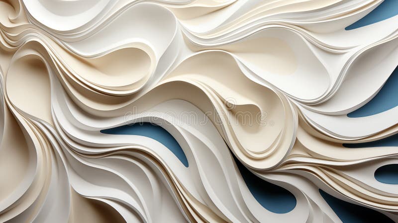 3d Rendering, Abstract Background with a Wavy Pattern. Stock ...