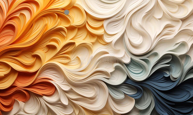 3d Rendering, Abstract Background with a Wavy Pattern. Stock Photo - Image of swirl, color ...