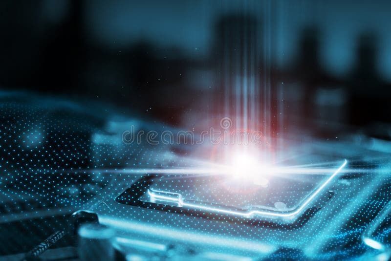 3D Rendering of Digital Abstract Technology. Computer Software Script Binary Coding Snippet on ...