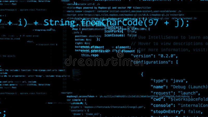3D Rendering of Abstract Virtual City Inside a Computer System ...