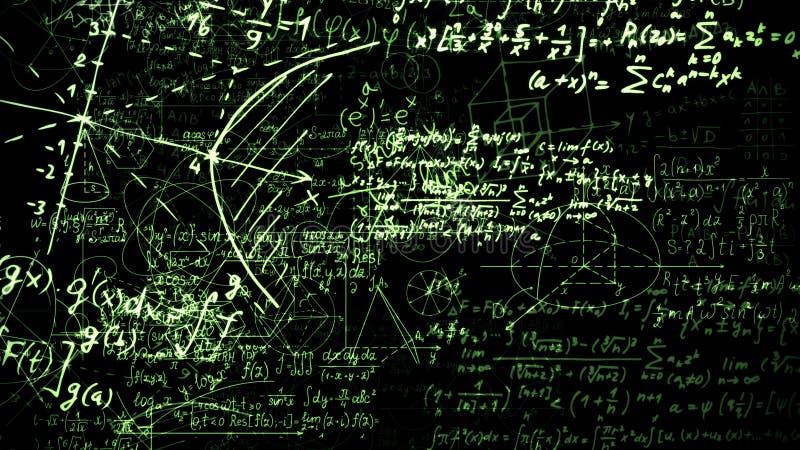 Abstract math background stock illustration. Illustration of calculus ...