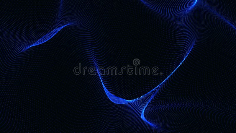 3D Rendering of an Abstract Blue Trapcode Background Stock Illustration ...