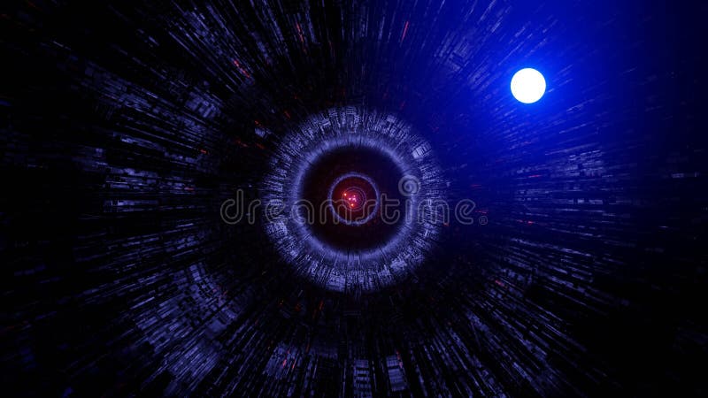 3D Rendering of an Abstract Circle in a Dark Cosmic Environment Stock ...