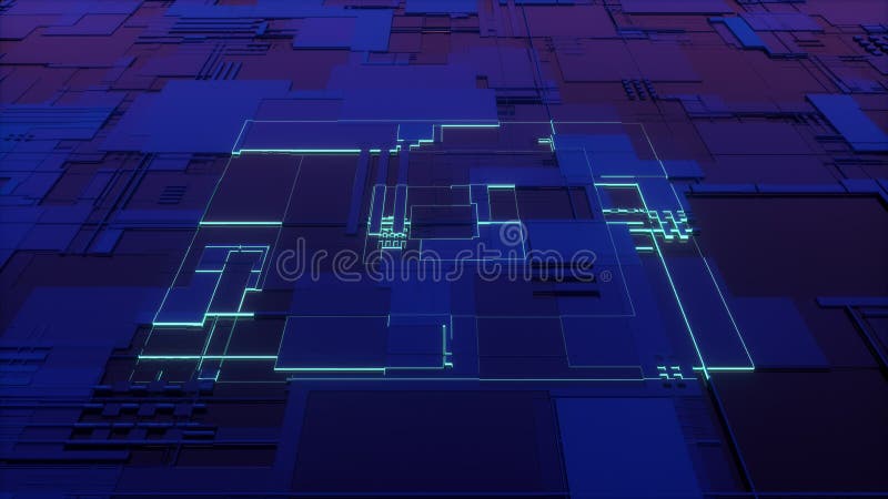 The abstract circuit stock illustration. Illustration of circuit ...