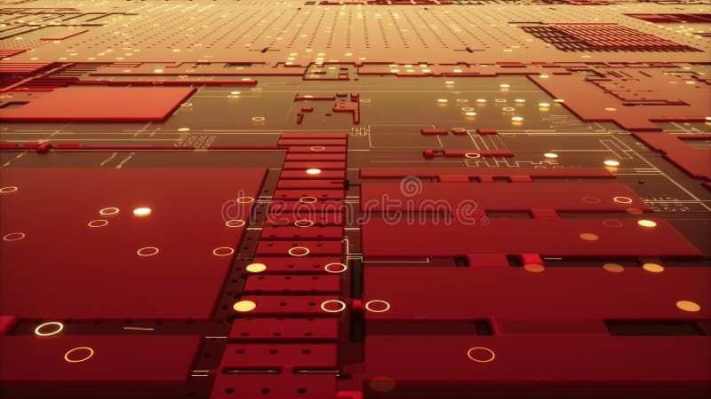 3d Rendering of Abstract Circuit Board Stock Photo - Image of board ...