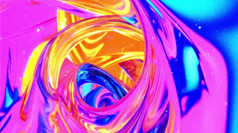 3D Rendering Abstract Color Vortex Animation Stock Video - Video of ...
