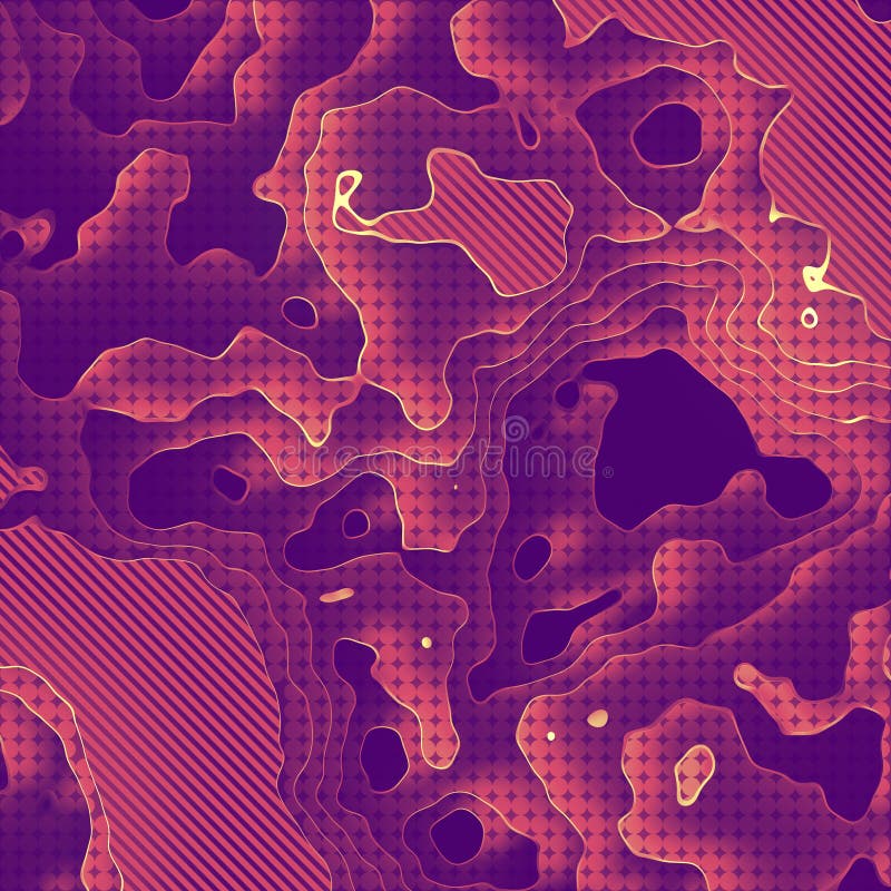 3d Rendering Abstract Colorful Background Topography Levels Colored ...