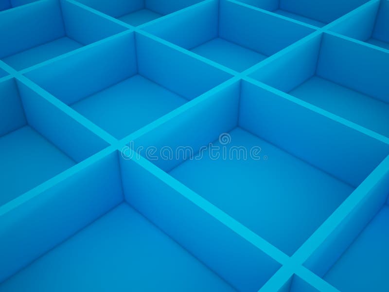 3D Rendering of Abstract Cubes, Technology Background Stock ...