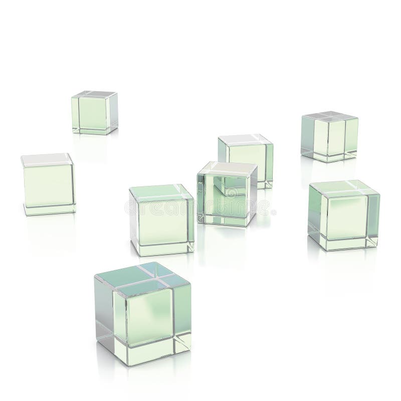 Abstract Cubic Art - 3D Rendering Stock Illustration - Illustration of ...