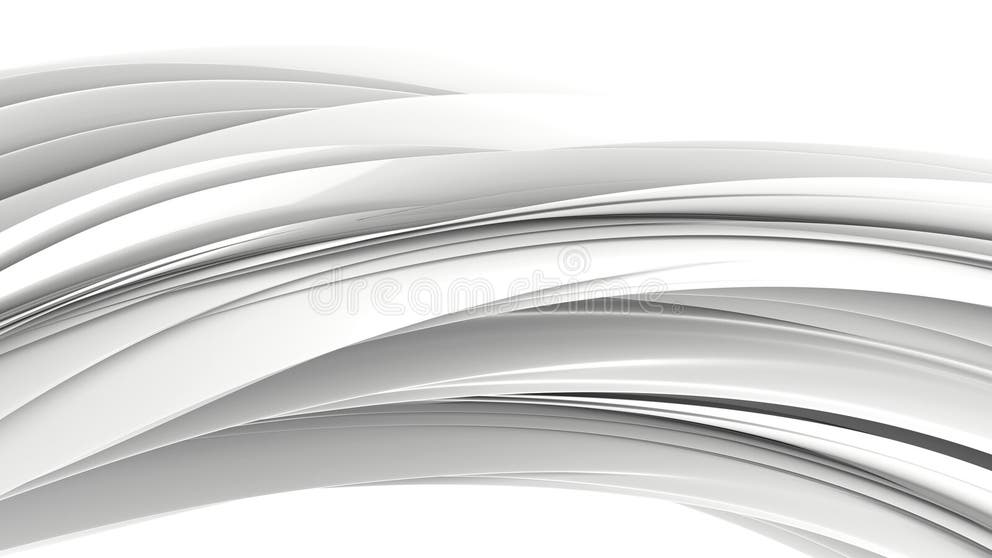 Abstract Curve Shape Geometry White Elegant Background Stock ...