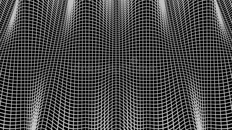 3d Rendering of Abstract Curve White Wireframe Background Looks Like ...