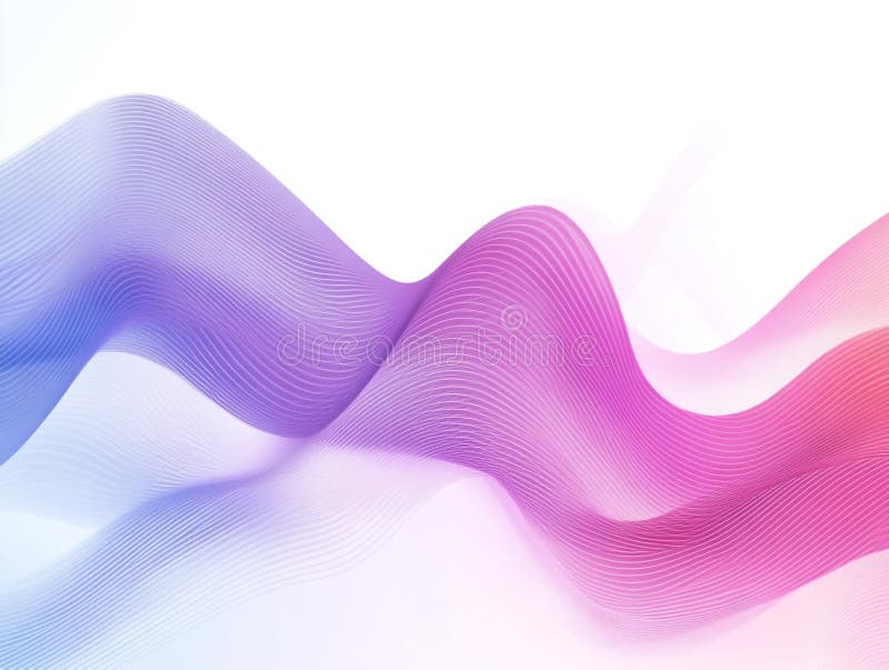 3D Rendering of Abstract Digital Data Illustration Multi Colored Waves ...