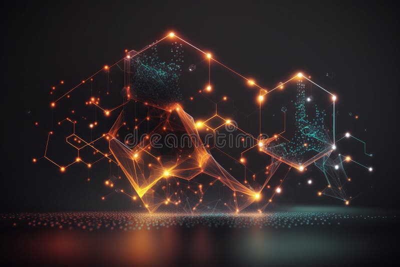 3D Rendering of Abstract Fast Moving Lines. Generative Ai Stock ...