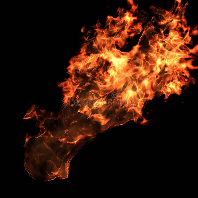 3D Rendering of an Abstract Free Form Hot Plasma Fire Flame Stock ...