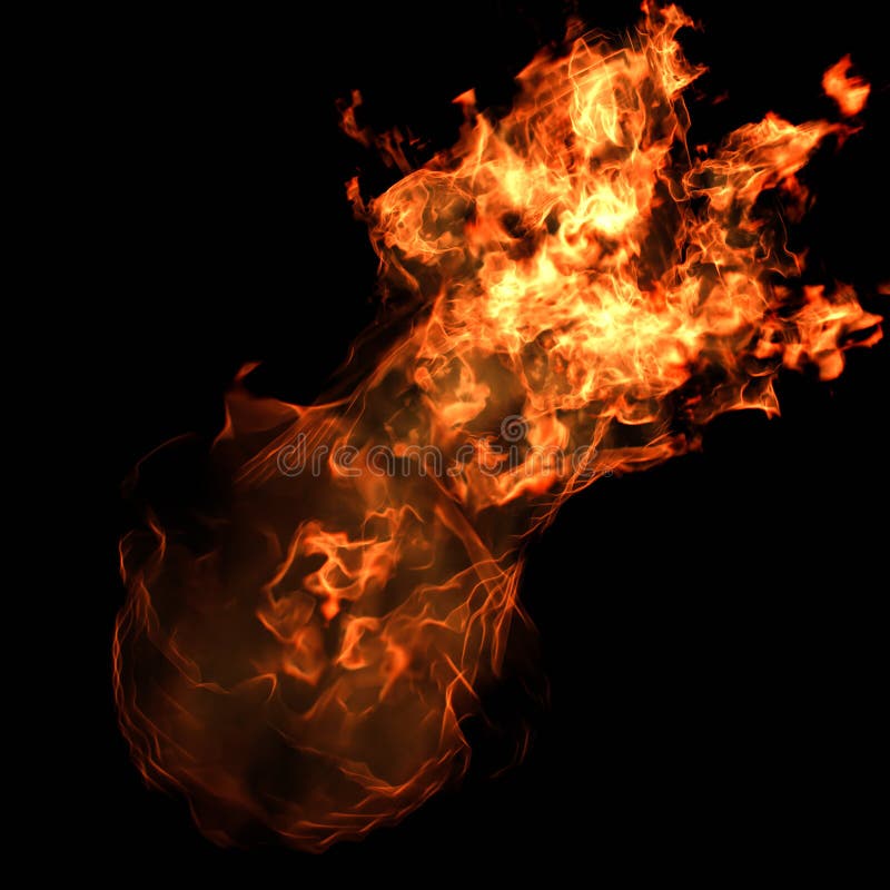 3D Rendering of an Abstract Free Form Hot Plasma Fire Flame Stock ...