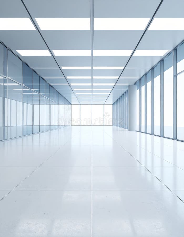 3d Rendering of an Abstract Futuristic Glass Architecture Stock ...