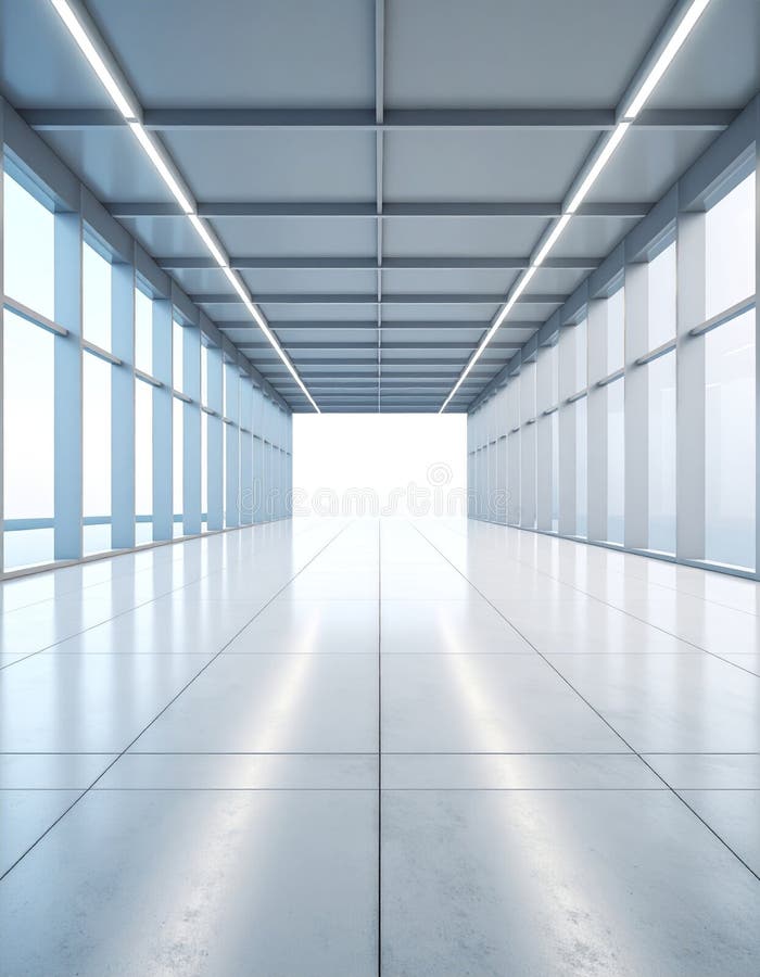 3d Rendering of an Abstract Futuristic Glass Architecture Stock ...