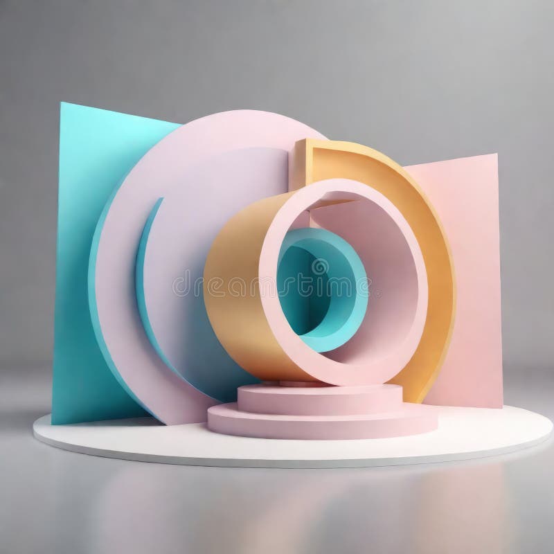 3d Rendering. Abstract Geometric Shape Background. 3d Rendering. Abstract Geometric Shape ...