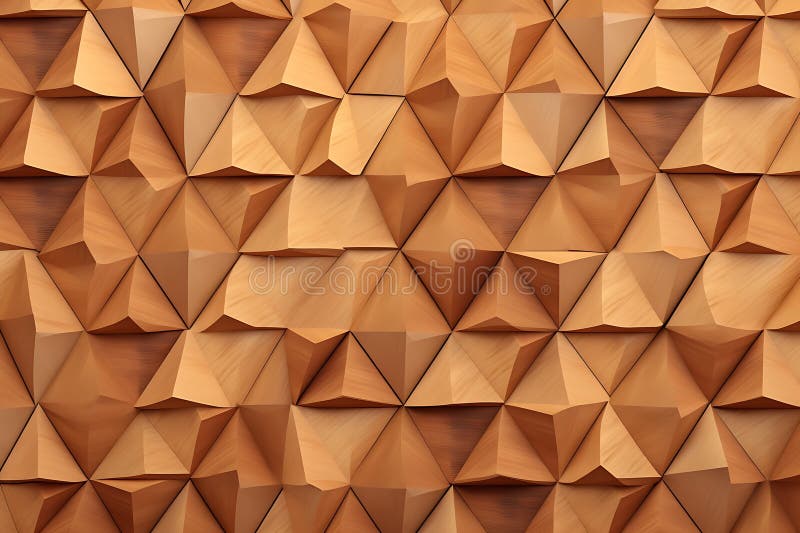 3d Rendering of Abstract Geometric Shapes in Beige and Brown Colors ...
