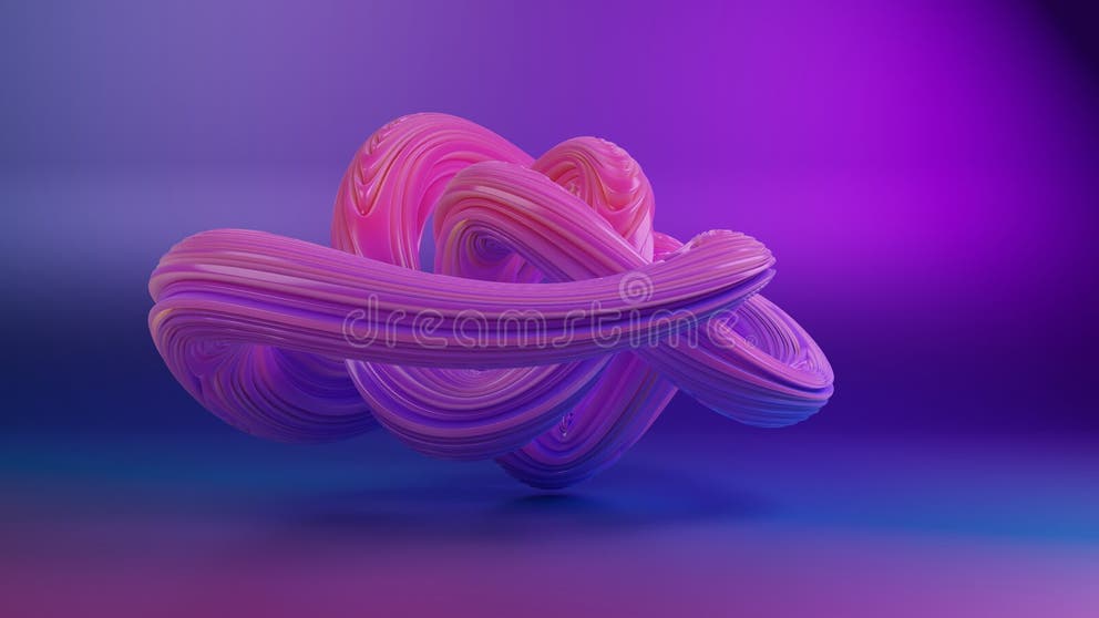 3d Rendering of an Abstract Gradient Background and a Fantastic Elegant ...