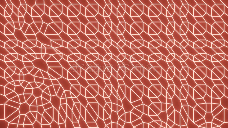 3D Rendering Abstract Line in Red Stock Illustration - Illustration of ...