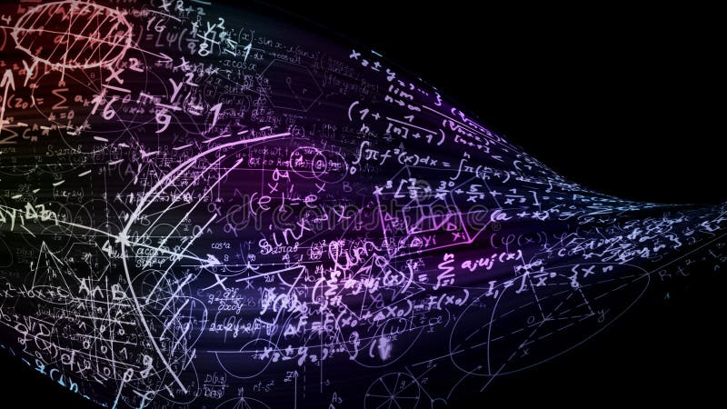 3D Rendering of Abstract Blocks of Mathematical Formulas Located in the ...