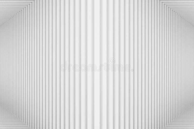 3d Rendering. Abstract Minimal White Bars Stack Wall Background. Stock ...