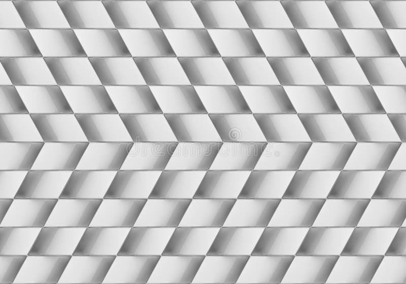 3d Rendering. Abstract Modern Gray Trapezoid Pattern Ceramic Wall ...