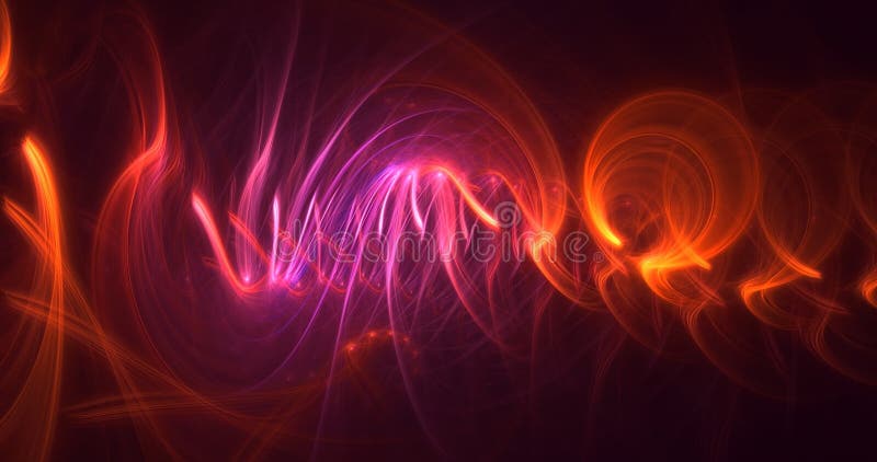 3D Rendering Abstract Multicolor Fractal Light Background Stock Photo ...