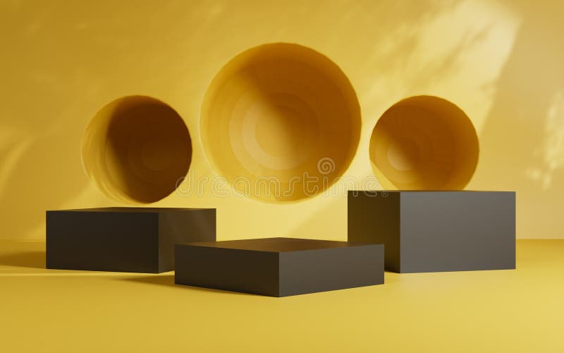 3d Rendering Abstract Platform Podium Product Presentation Backdrop ...