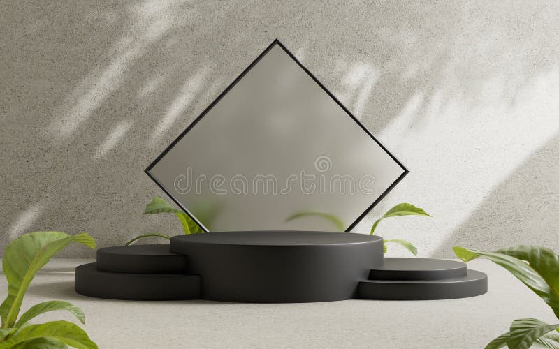 3d Rendering Abstract Platform Podium Product Presentation Backdrop ...