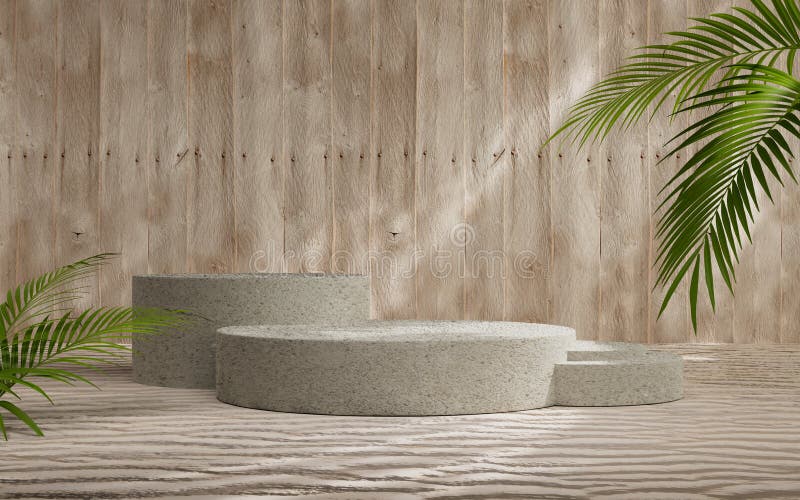 3d Rendering Abstract Platform Podium Product Presentation Backdrop ...