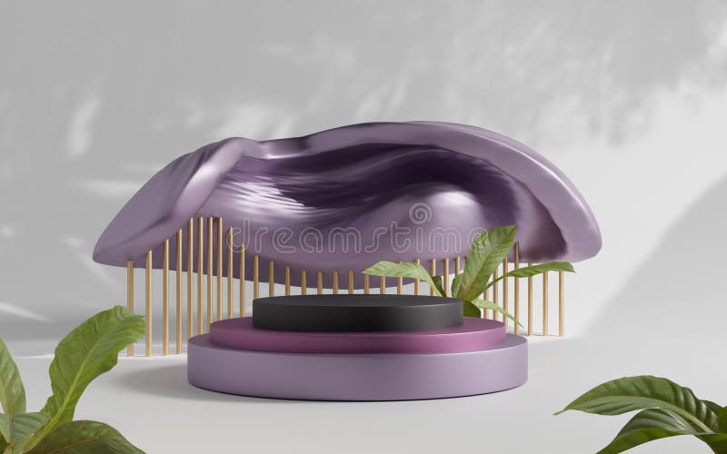 3d Rendering Abstract Platform Podium Product Presentation Backdrop ...