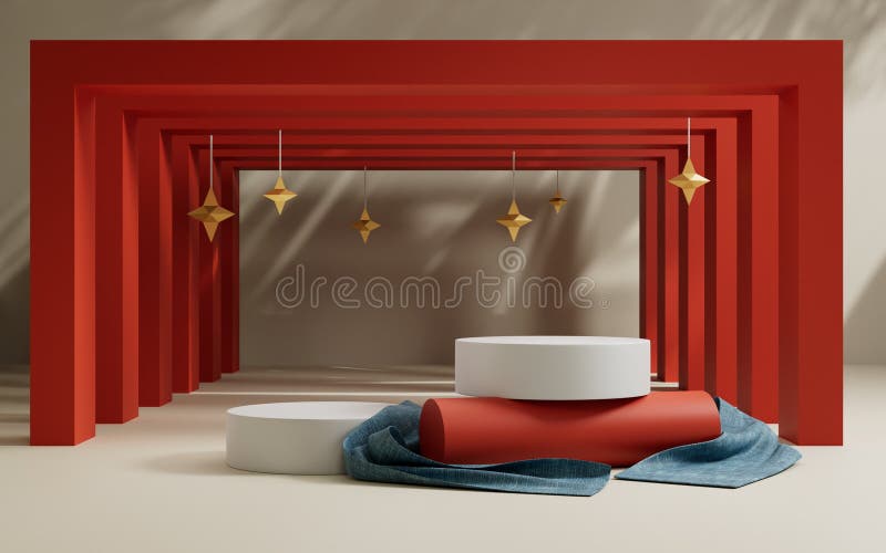 3d Rendering Abstract Platform Podium Product Presentation Backdrop ...