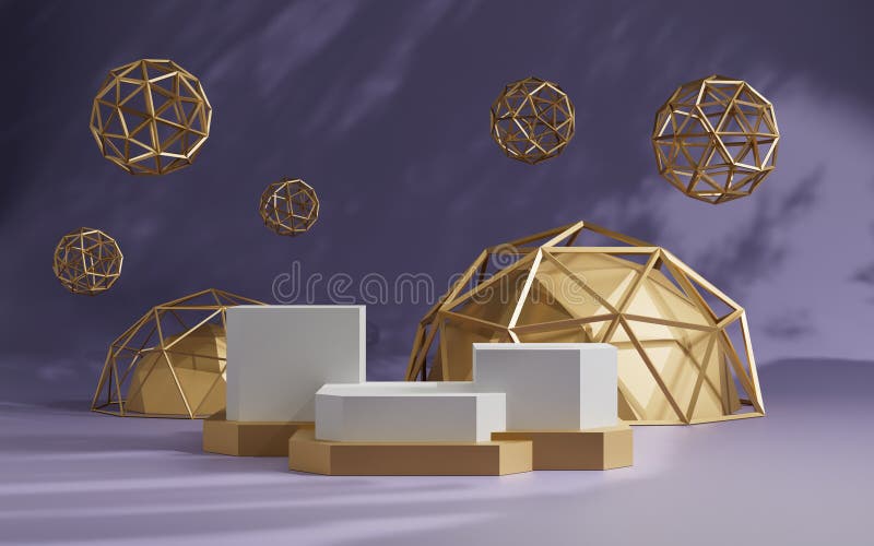 3d Rendering Abstract Platform Podium Product Presentation Backdrop ...