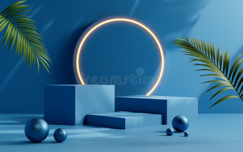 3d Rendering Abstract Platform Podium Product Presentation Backdrop ...