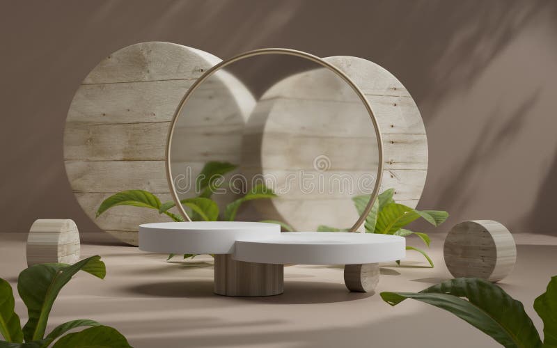 3d Rendering Abstract Platform Podium Product Presentation Backdrop ...