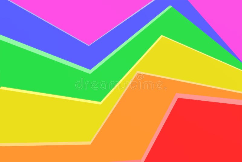 3d Rendering. Abstract Rainbow or LGBT Colorful Panels Triangle Curve ... 3d Rendering. Abstract Rainbow or LGBT Colorful Panels Triangle Curve ...