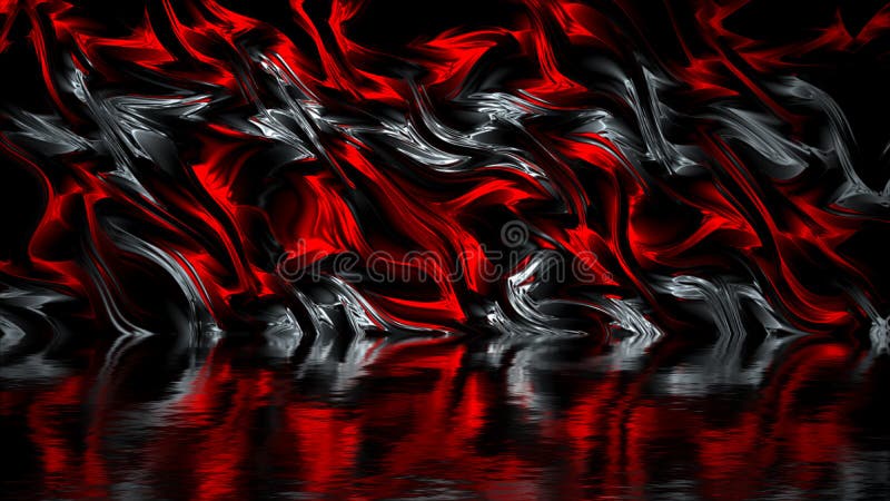 3d Rendering. Abstract Red and Black Light Pattern with the Gradient ...