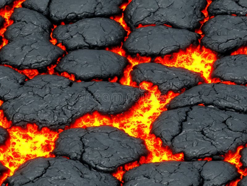 3d Rendering Abstract Red Lava Surface Background Stock Illustration ...