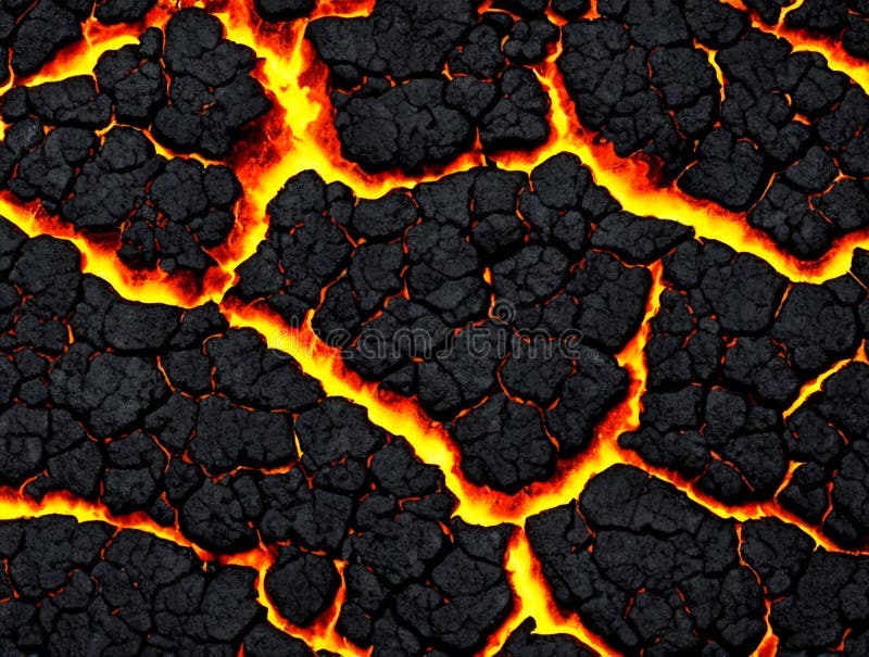 3d Rendering Abstract Red Lava Surface Background Stock Illustration ...