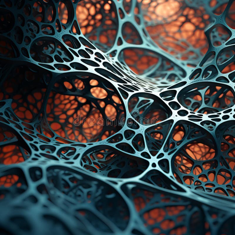 Biomimicry-inspired it Infrastructure Background with Lace Patterns ...