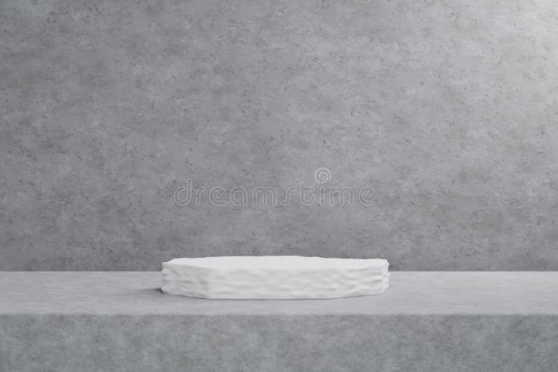 3D Rendering Abstract Stone Platform Podium Product Presentation Stock ...