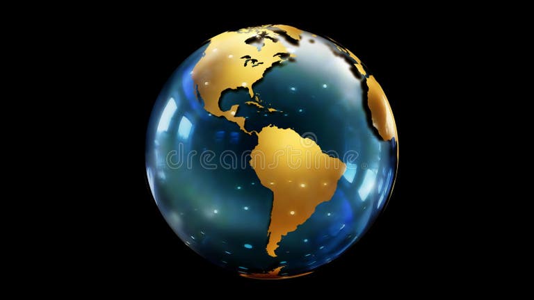 3D Rendering of an Abstract Stylized Planet Globe. Creative and ...