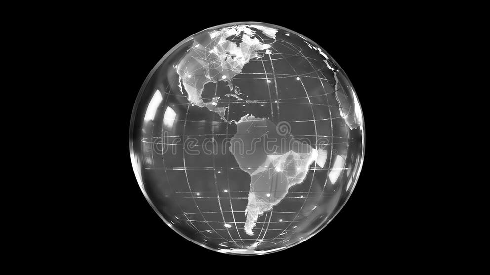 3D Rendering of an Abstract Stylized Planet Globe. Creative and ...